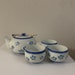 Vintage Arita Japan Porcelain Tea Set: Tea Pot and Three Tea Cups - Etsy