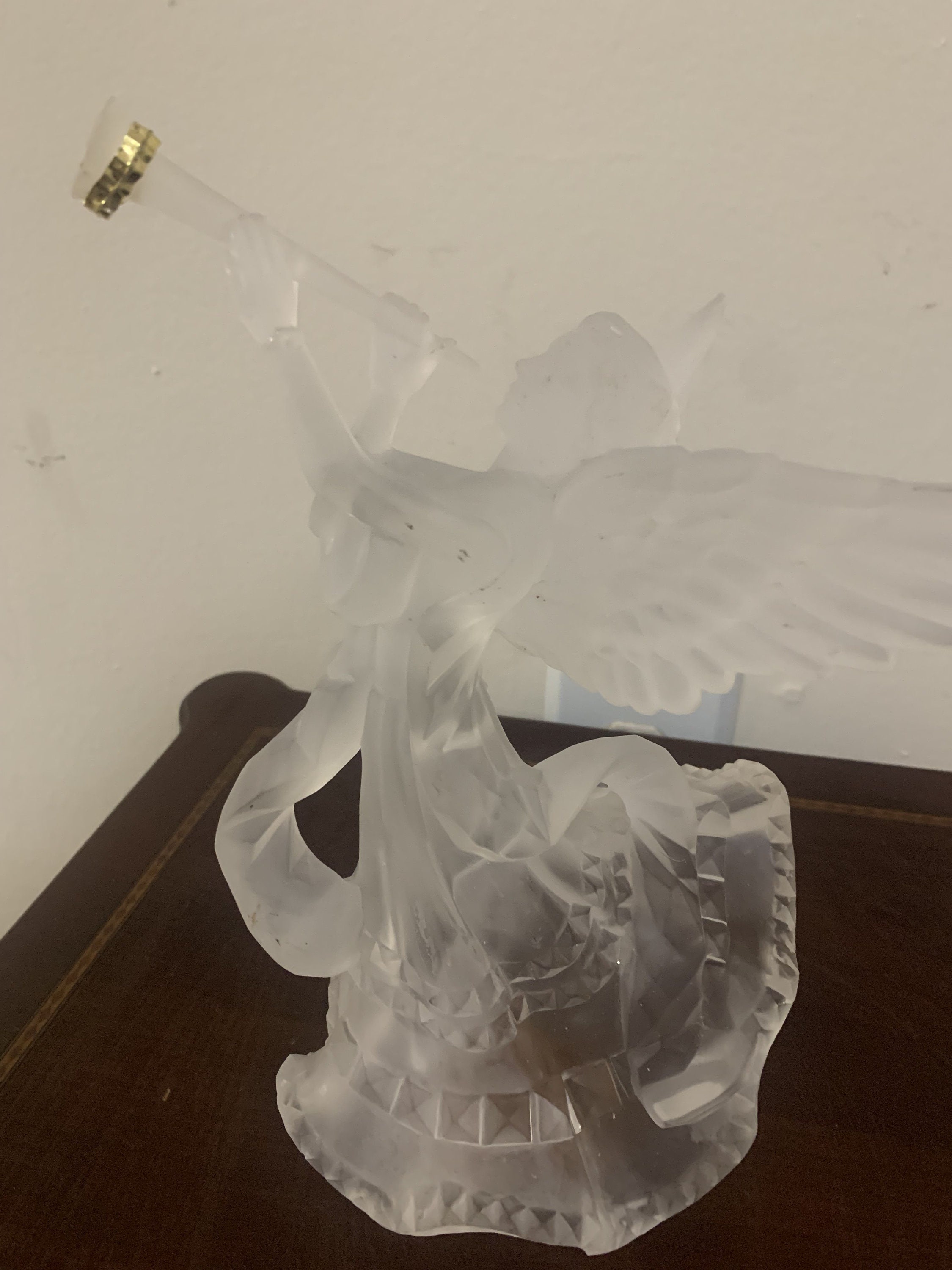 A Beautiful Priceless Icy Fiber Glass Angel Figurine - Etsy