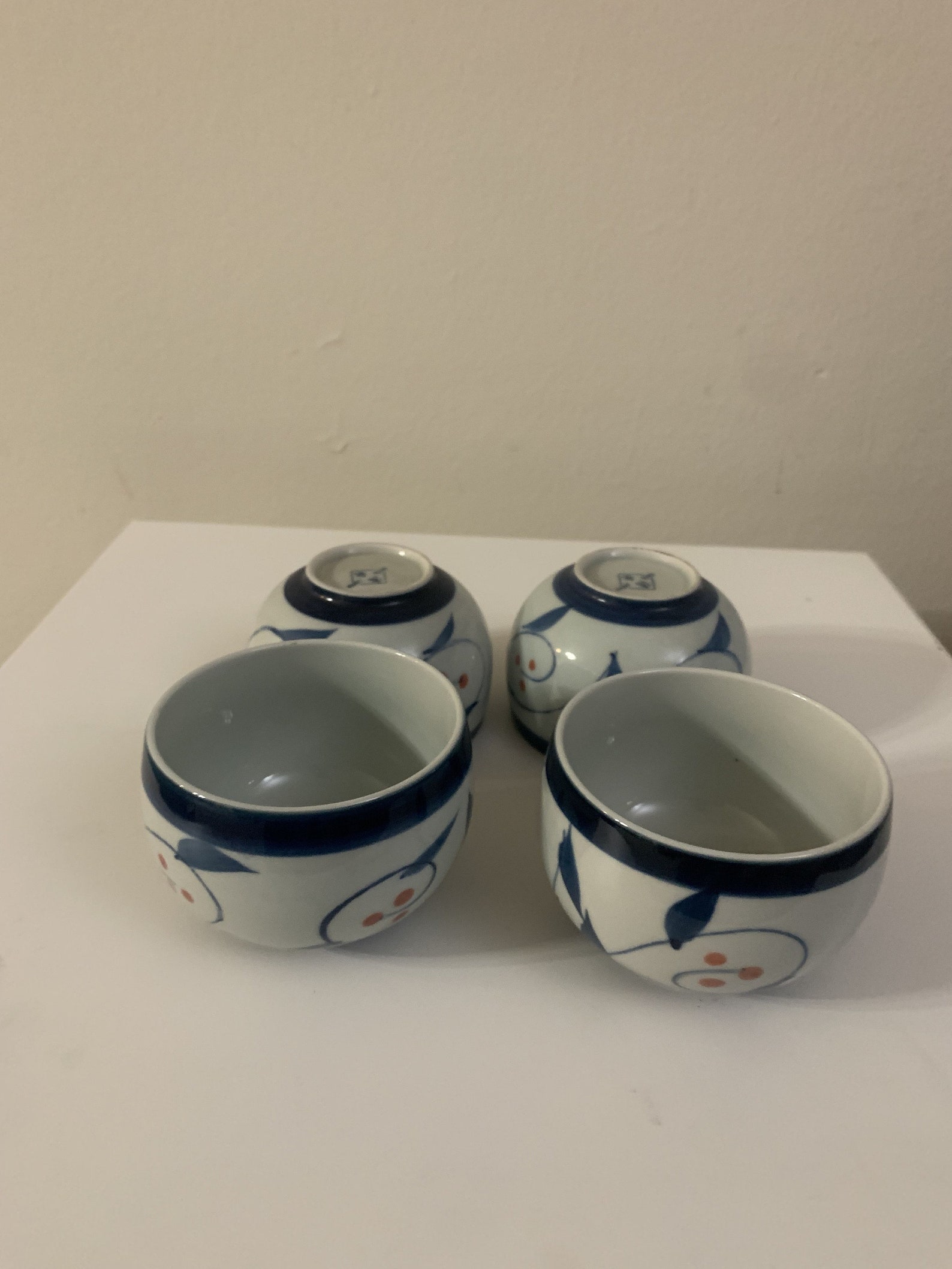 Vintage Arita Japan Porcelain Tea Set: Tea Pot and Three Tea Cups - Etsy
