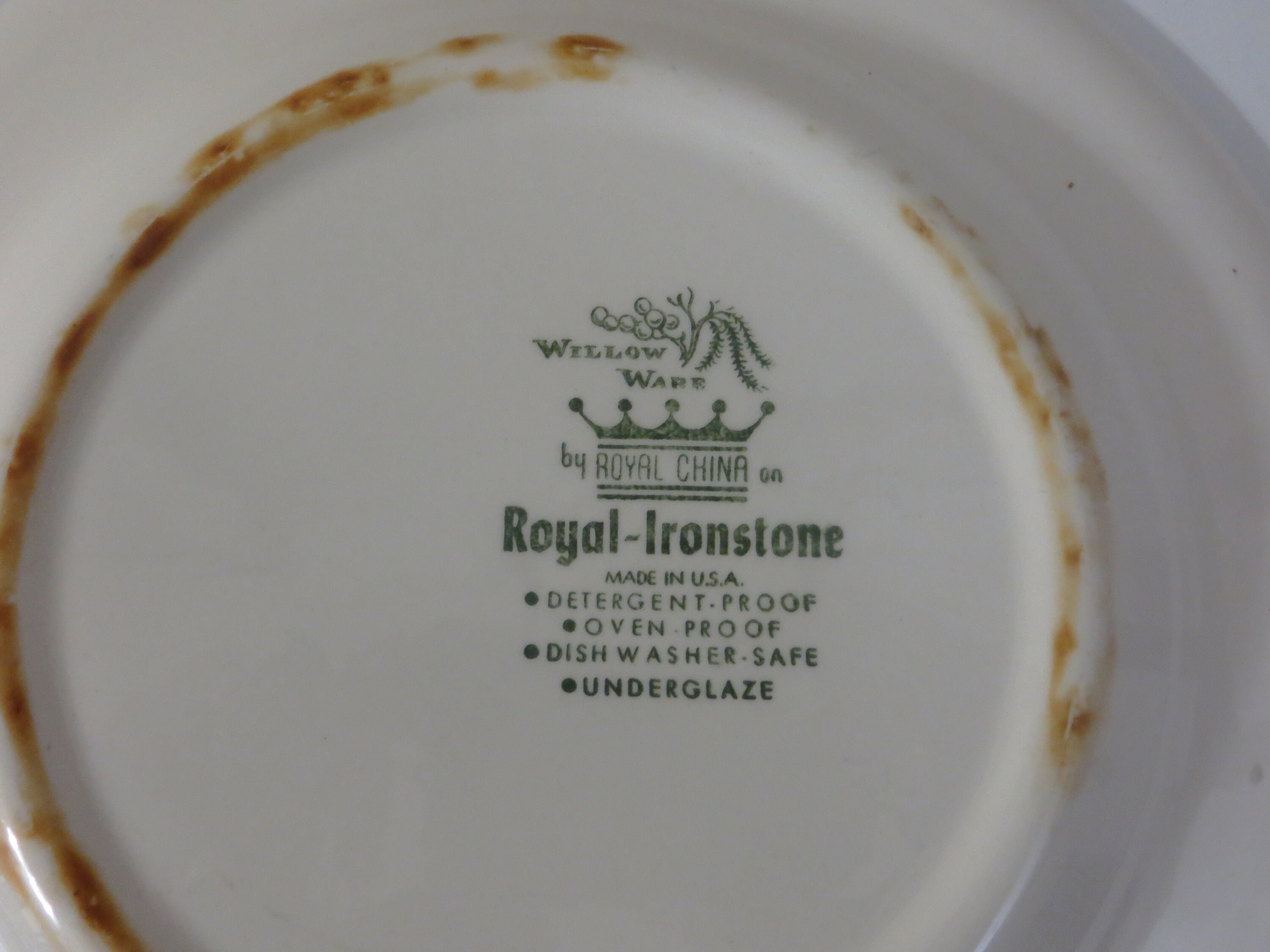 A Blue Willow Royal Ironstone Dish Plate. - Etsy