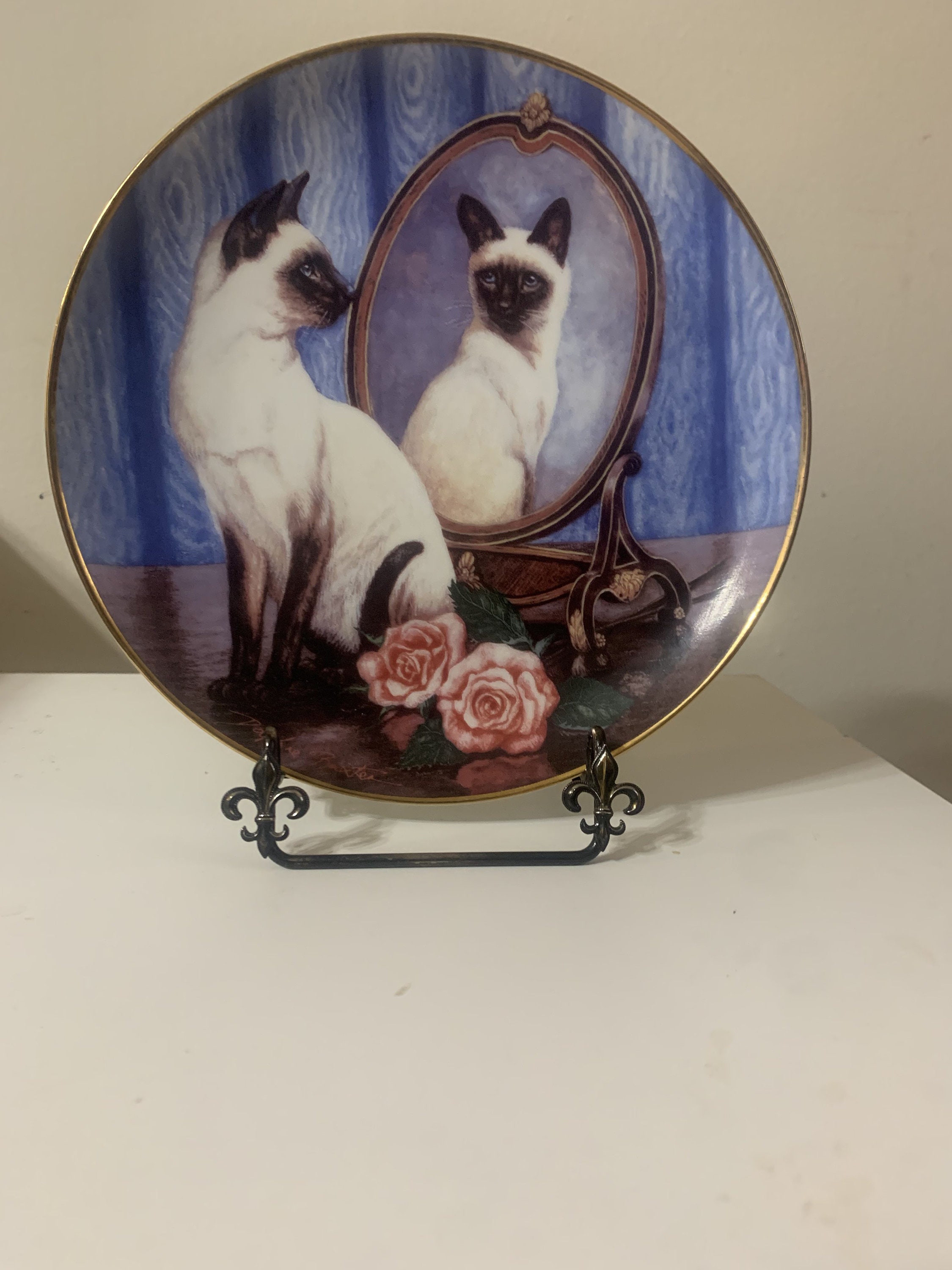 Marked Franklin Mint Heirloom Collection siamese - Etsy