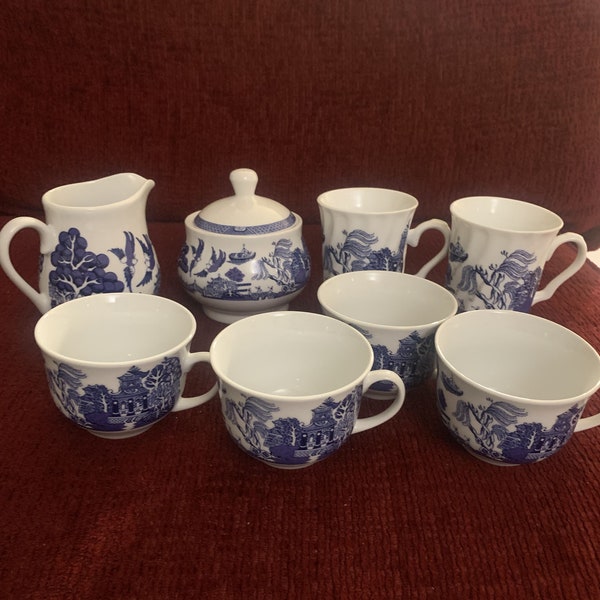 Blue Willow Tea Set - Etsy