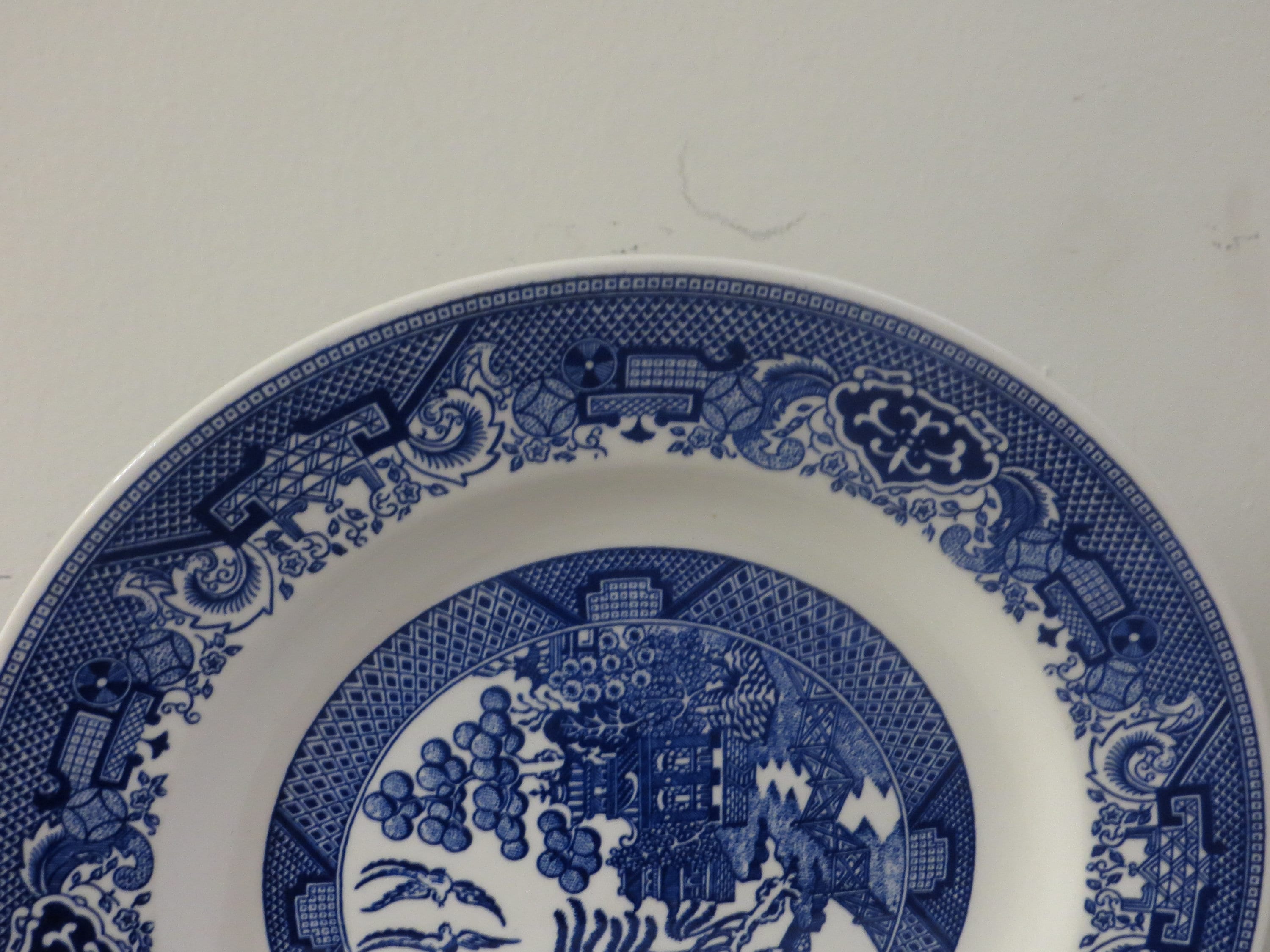 A Blue Willow Royal Ironstone Dish Plate. - Etsy