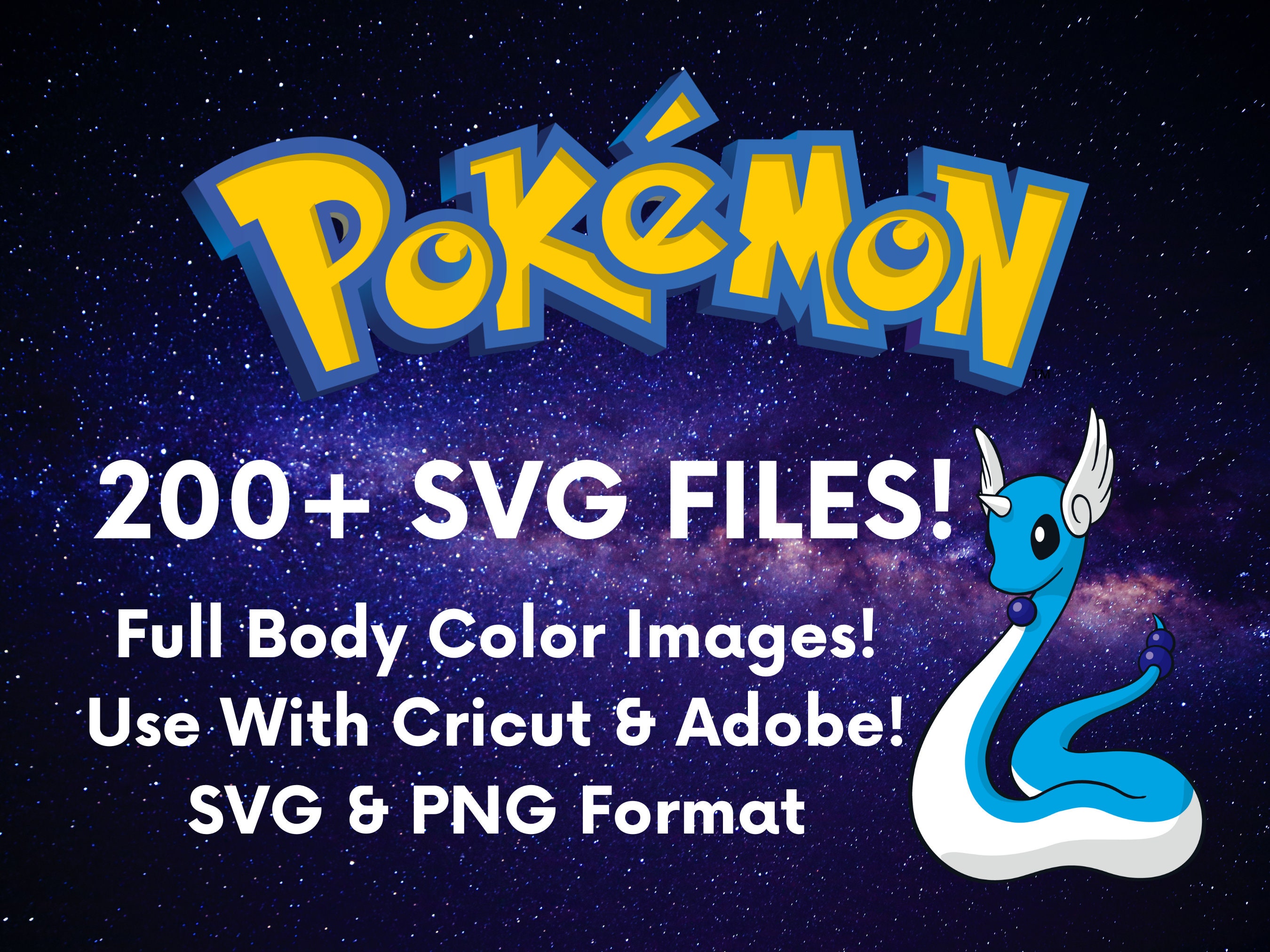 200+ POKEMON SVG Files | Use With Cricut, Adobe Illustrator - Etsy