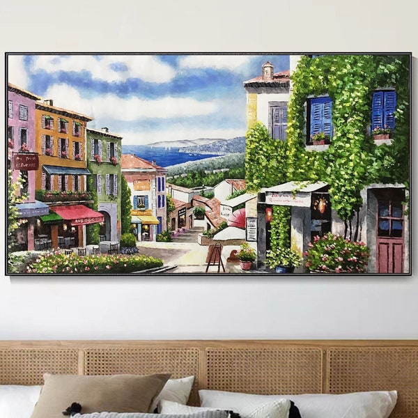 Painting on Canvas Europe - Etsy