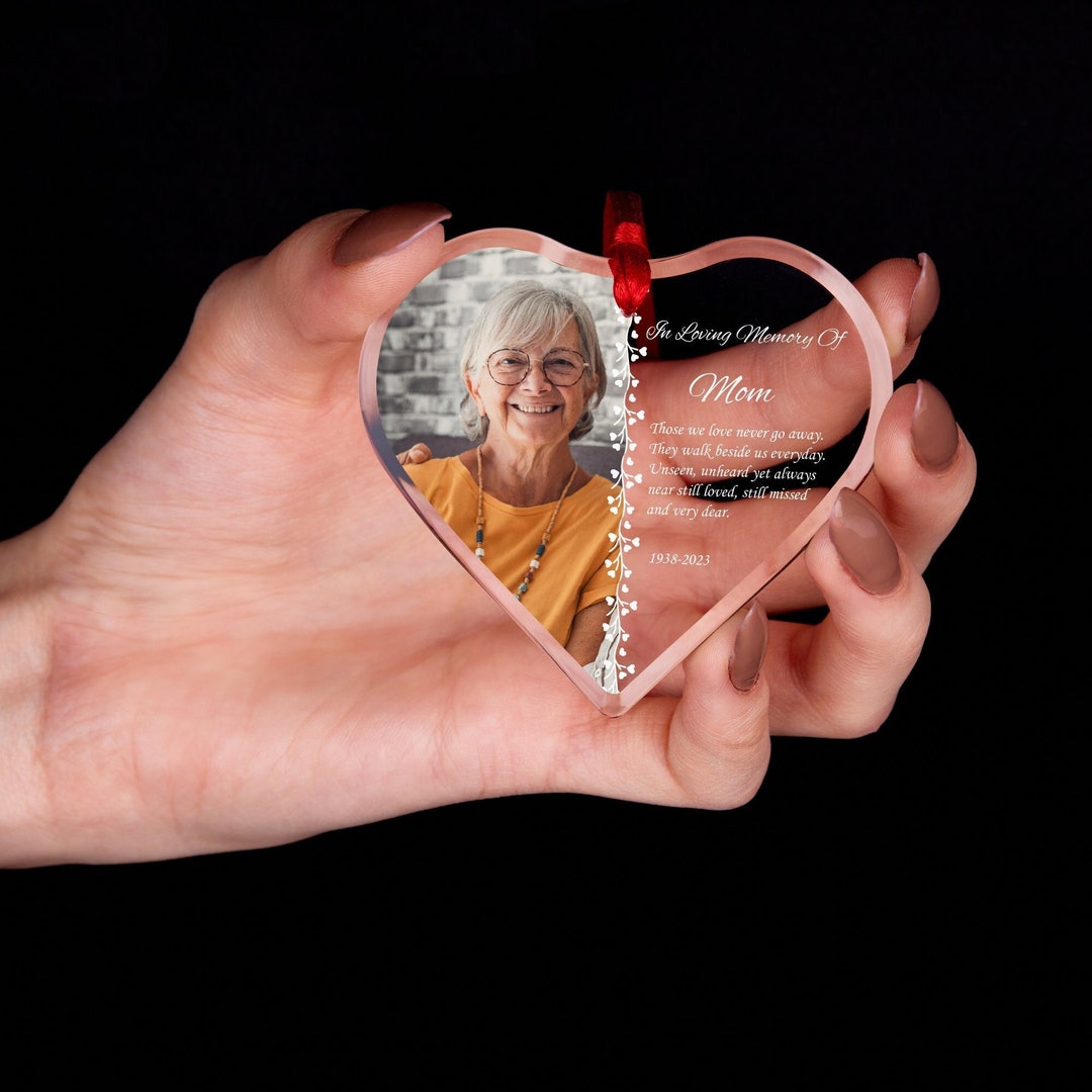 Photo Memorial Ornament in Loving Memory Ornament Memorial Christmas ...