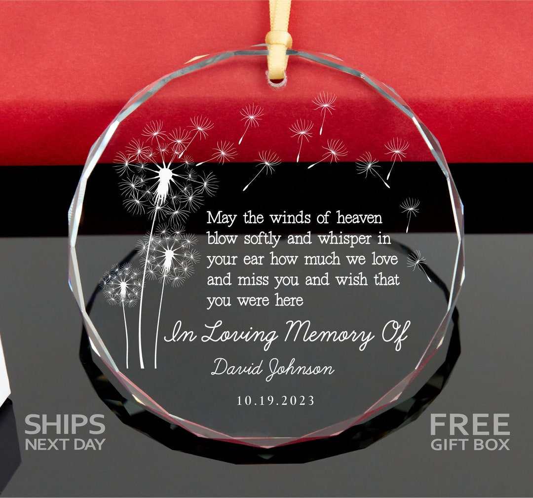 Memorial Ornament Remembrance Gift Loss of Loved One Gift in Loving ...