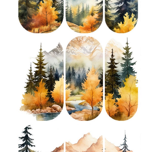 Fall Nail Decals - Etsy