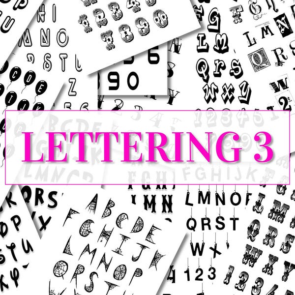 Letter Nail Decals - Etsy