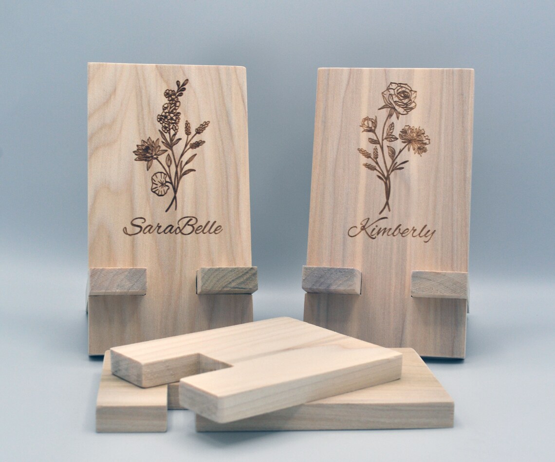 Personalized Engraved Phone Stand - Etsy