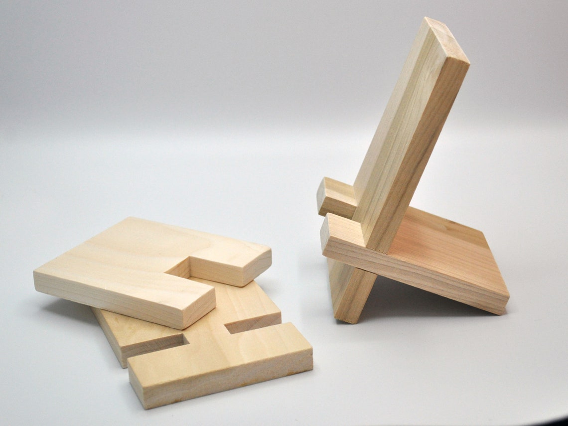 Wood Phone Stand for Crafting - Etsy