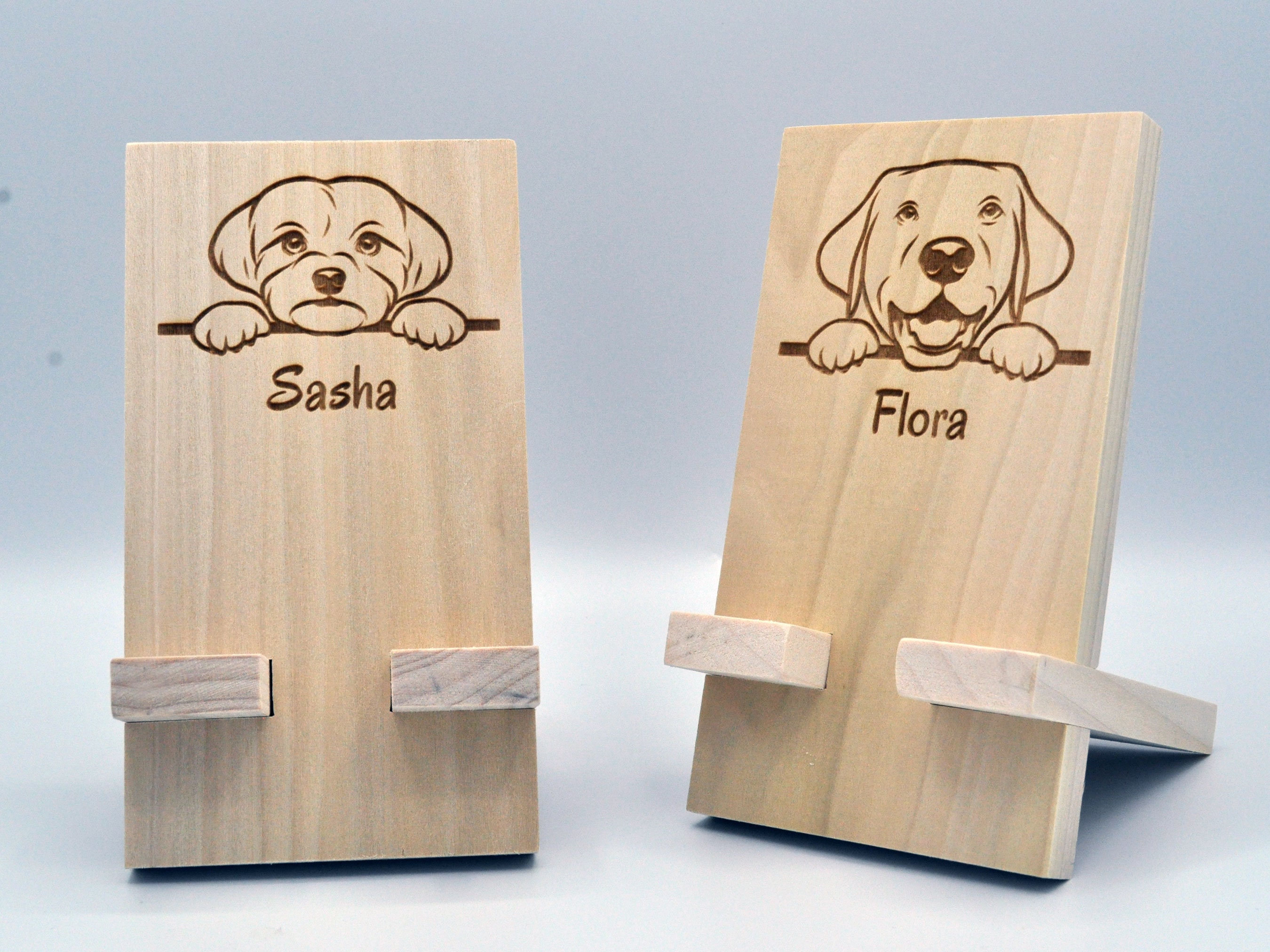 Personalized Dog Engraved Phone Stand - Etsy