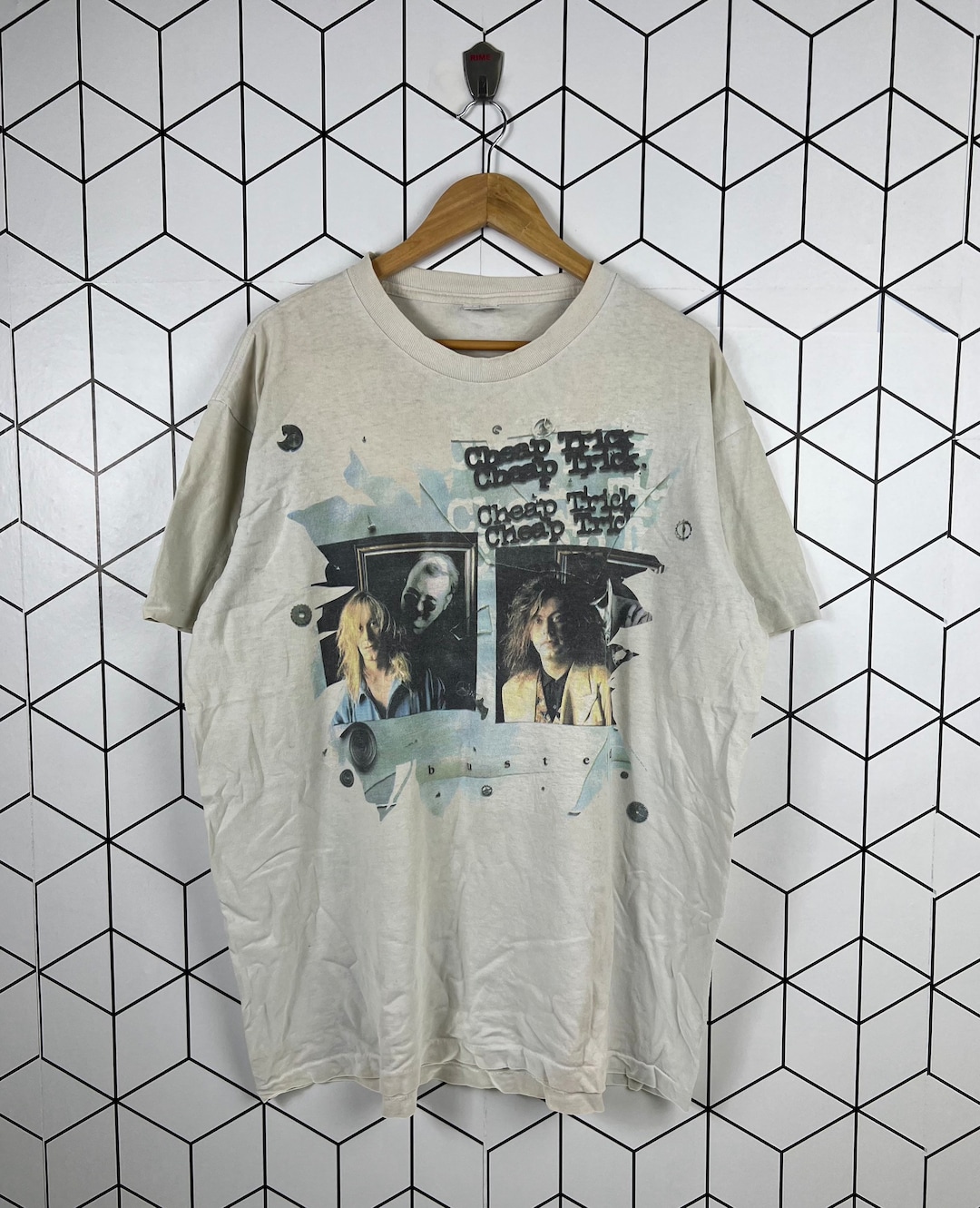 Vintage 90s Band Tee Cheap Trick Busted Álbum - Etsy España