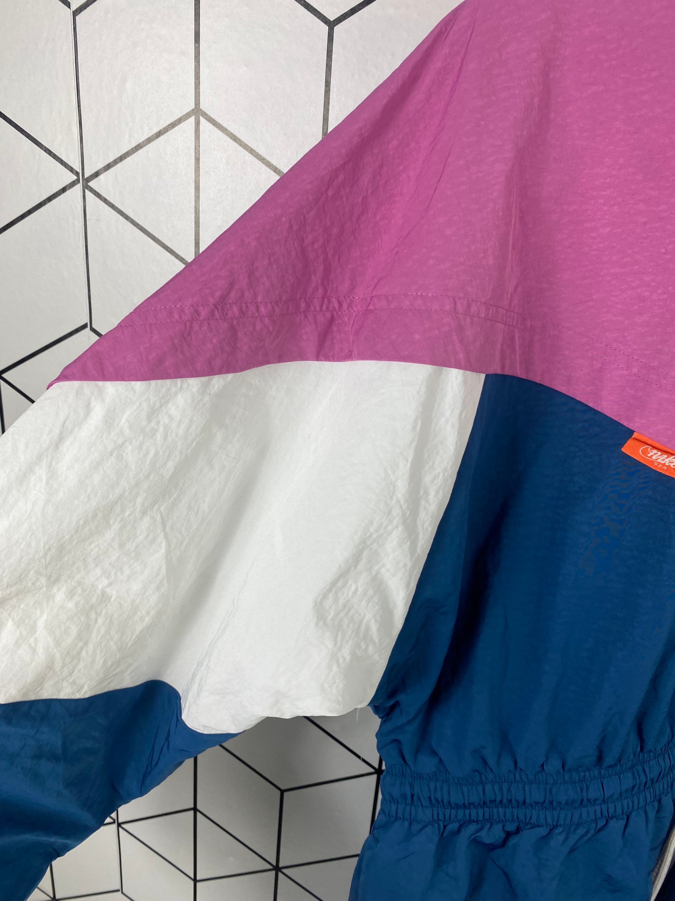 Vintage Nike Running Suit Light Jacket Full Zipper Multicolor ...
