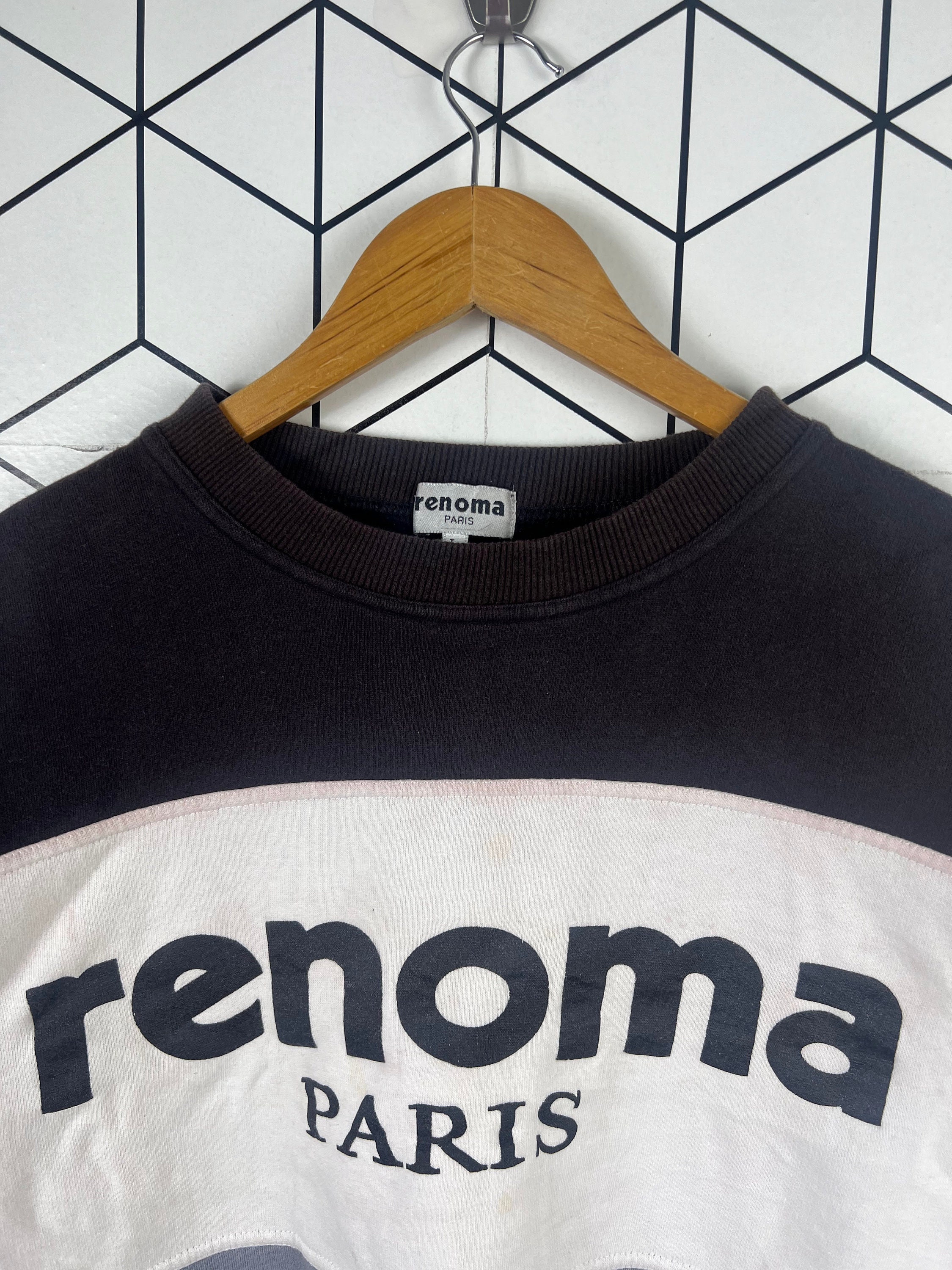 Vintage Renoma Paris Block Colour Sweatshirt Crewneck Streetwear - Etsy
