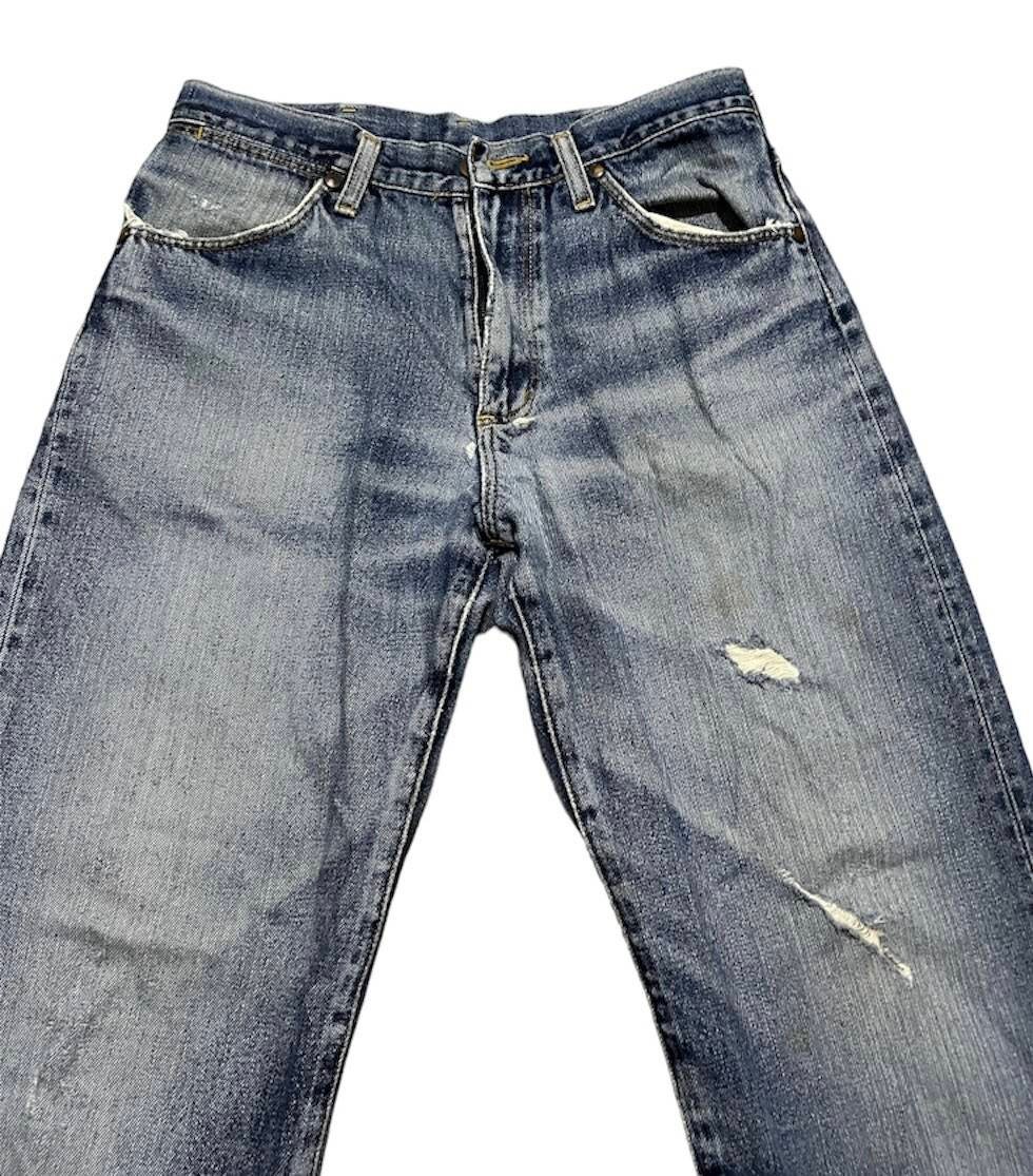 Vintage 80s Wrangler Bell Ripped Distressed Jeans Straight Cut - Etsy