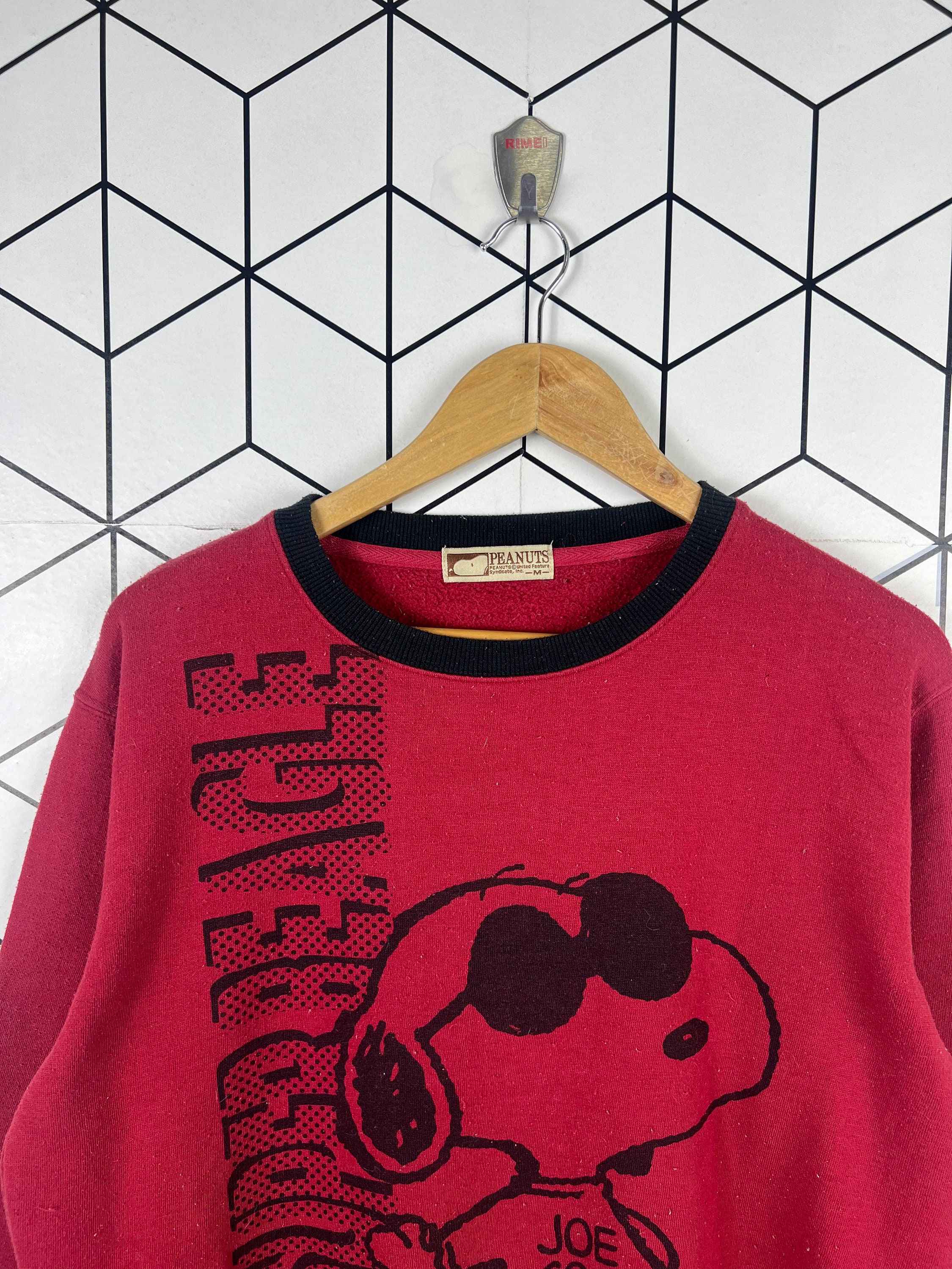 Vintage 90s Snoopy Peanuts Sweatshirt Crewneck Vintage Cartoon Etsy
