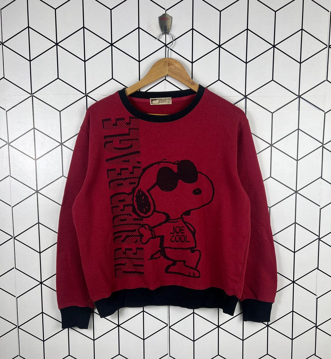 Vintage 90s Snoopy Peanuts Sweatshirt Crewneck Vintage Cartoon Etsy