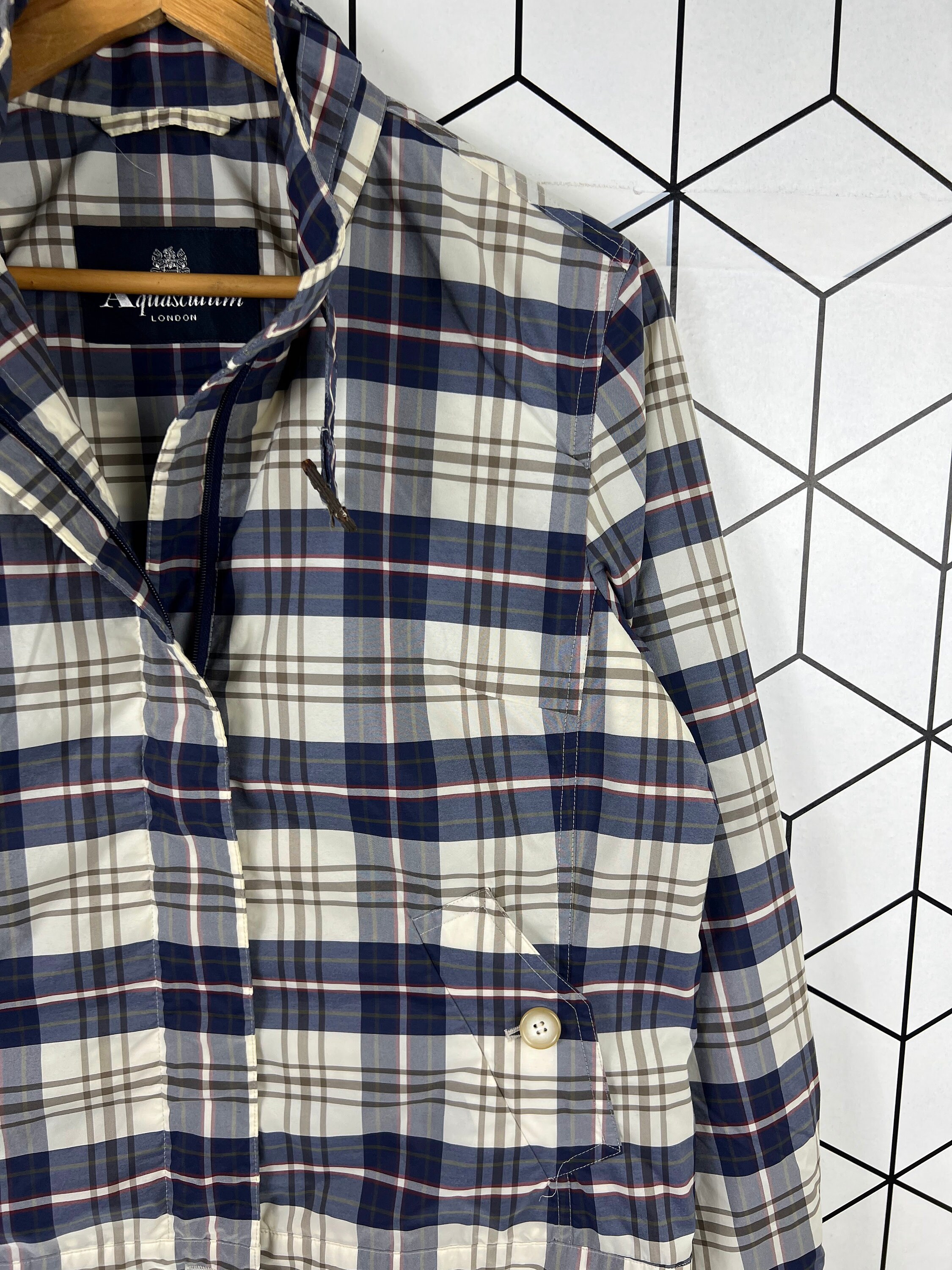 Vintage Aquascutum London Checkered Light Crop Jacket - Etsy