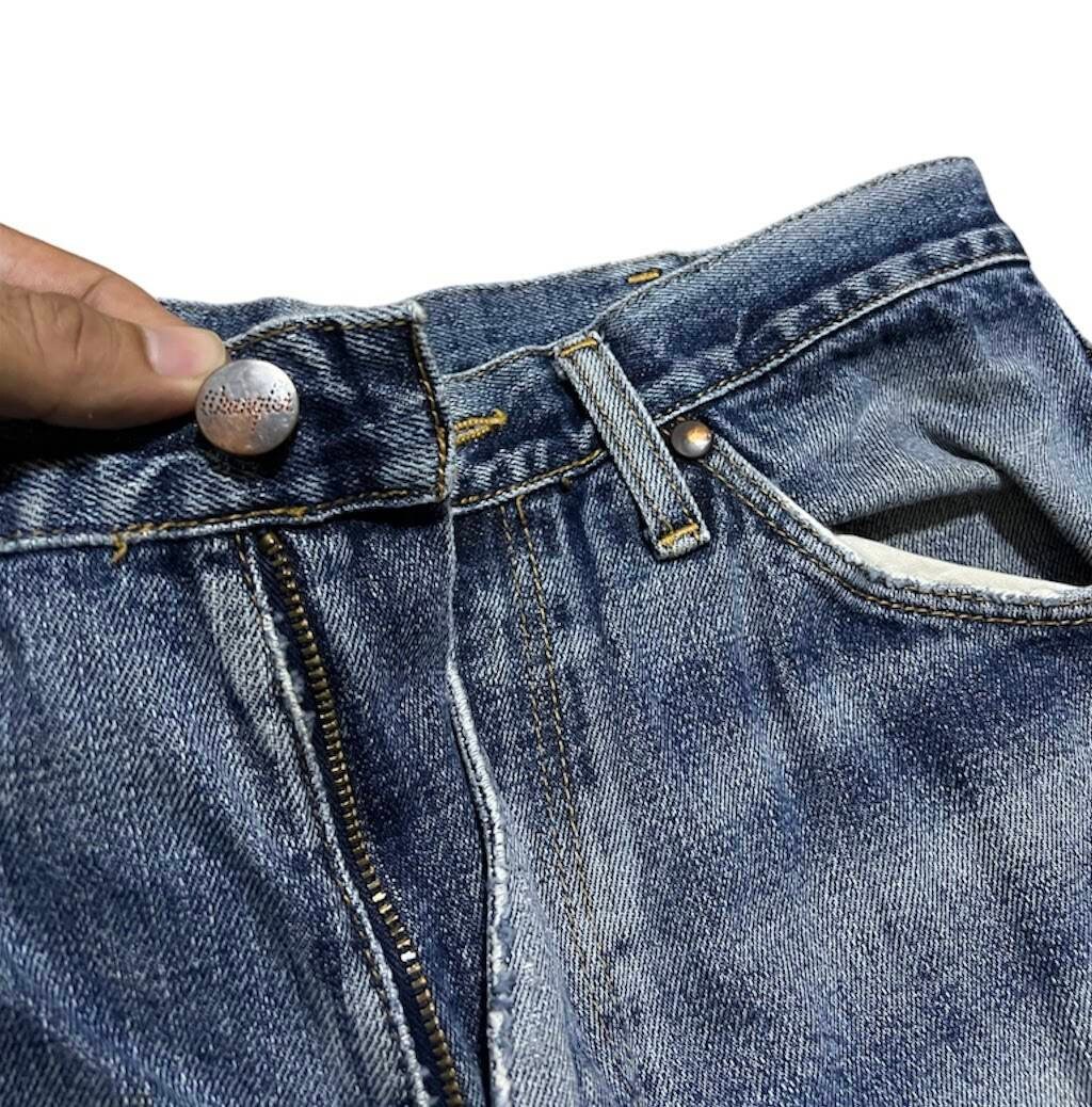 Vintage 80s Wrangler Bell Ripped Distressed Jeans Straight Cut - Etsy