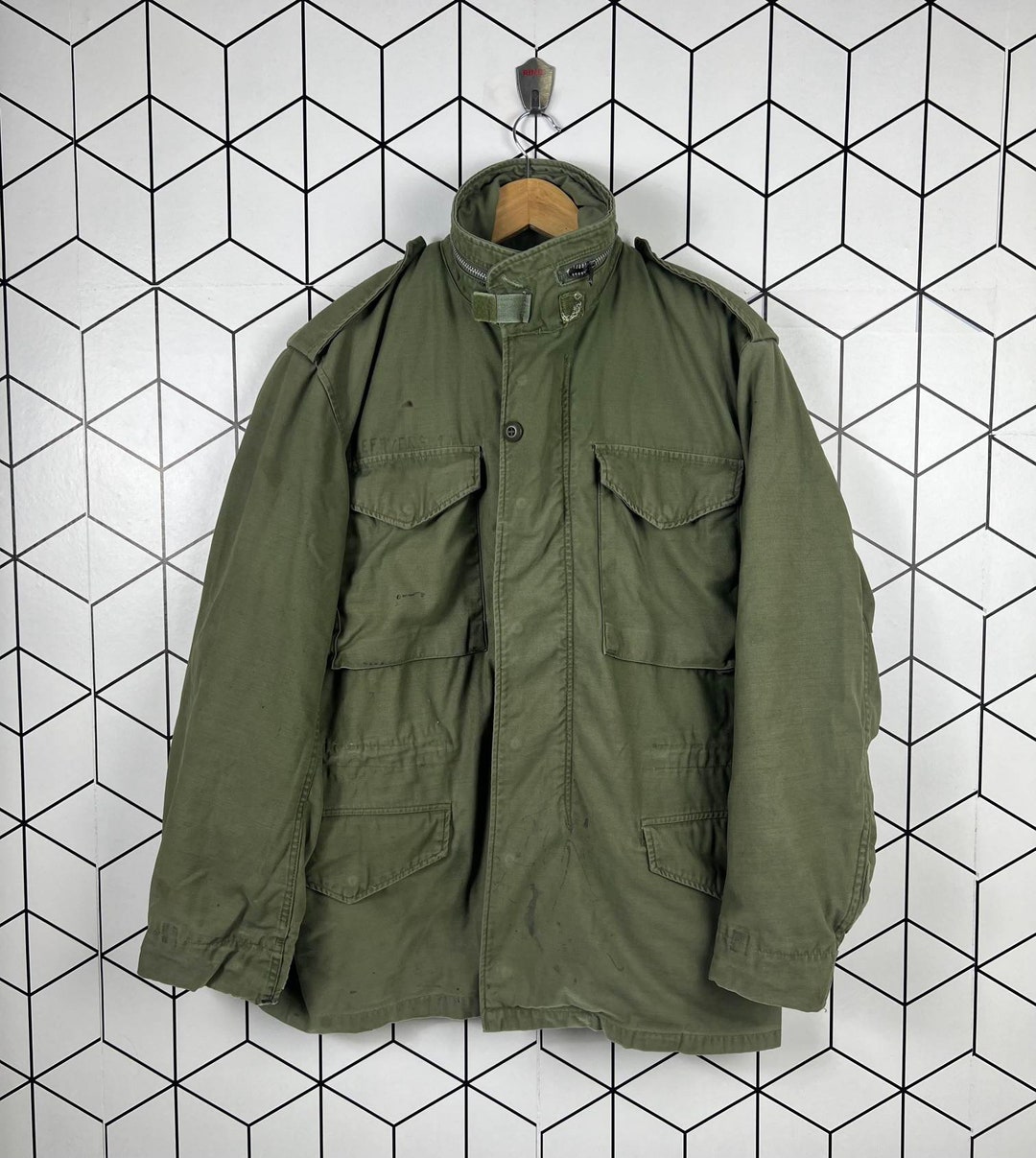 Vintage 80s Military Us Army War Heavy Jacket - Etsy