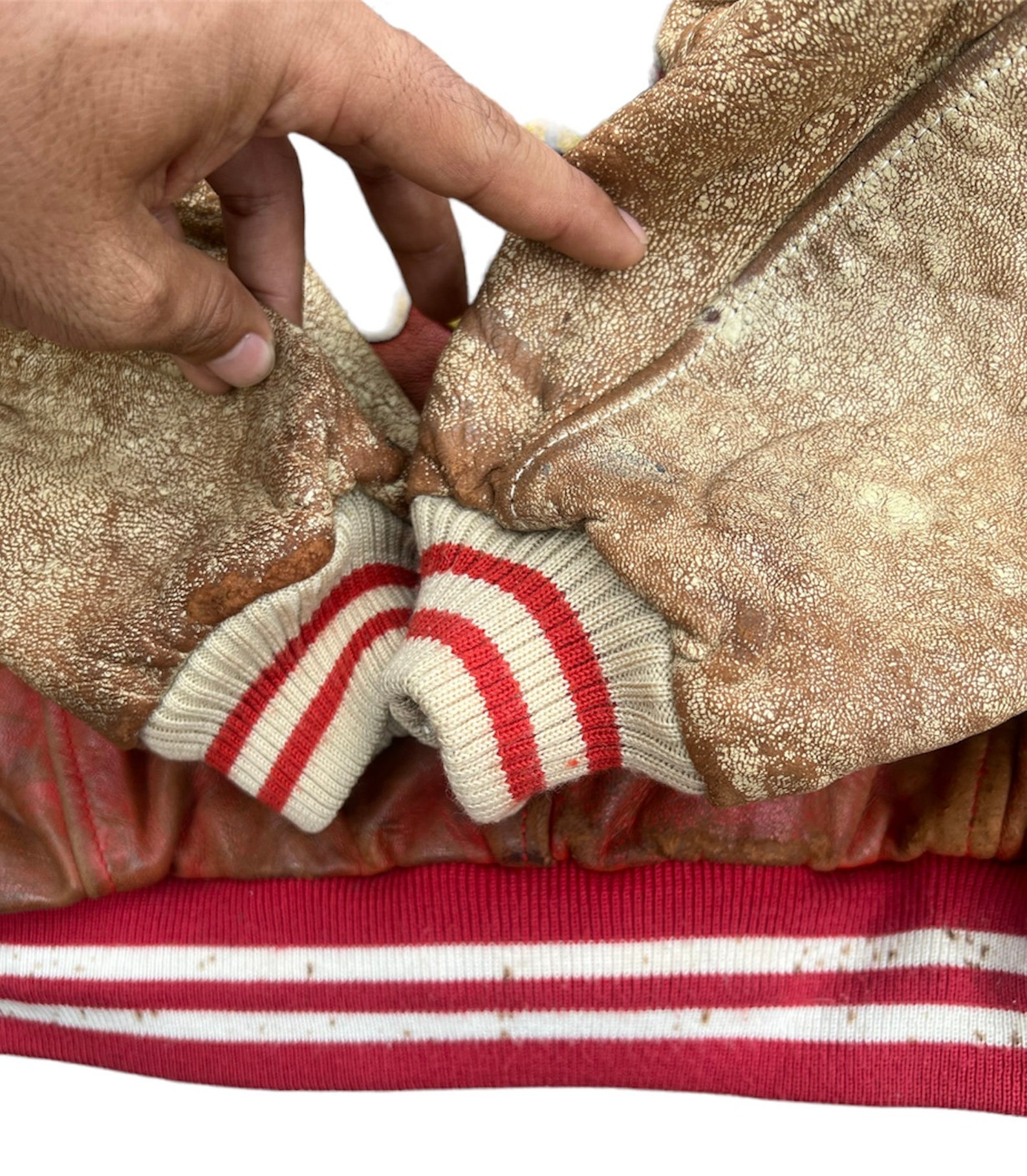 Vintage 80s AVIREX USA Leather Jacket Varsity Military War - Etsy