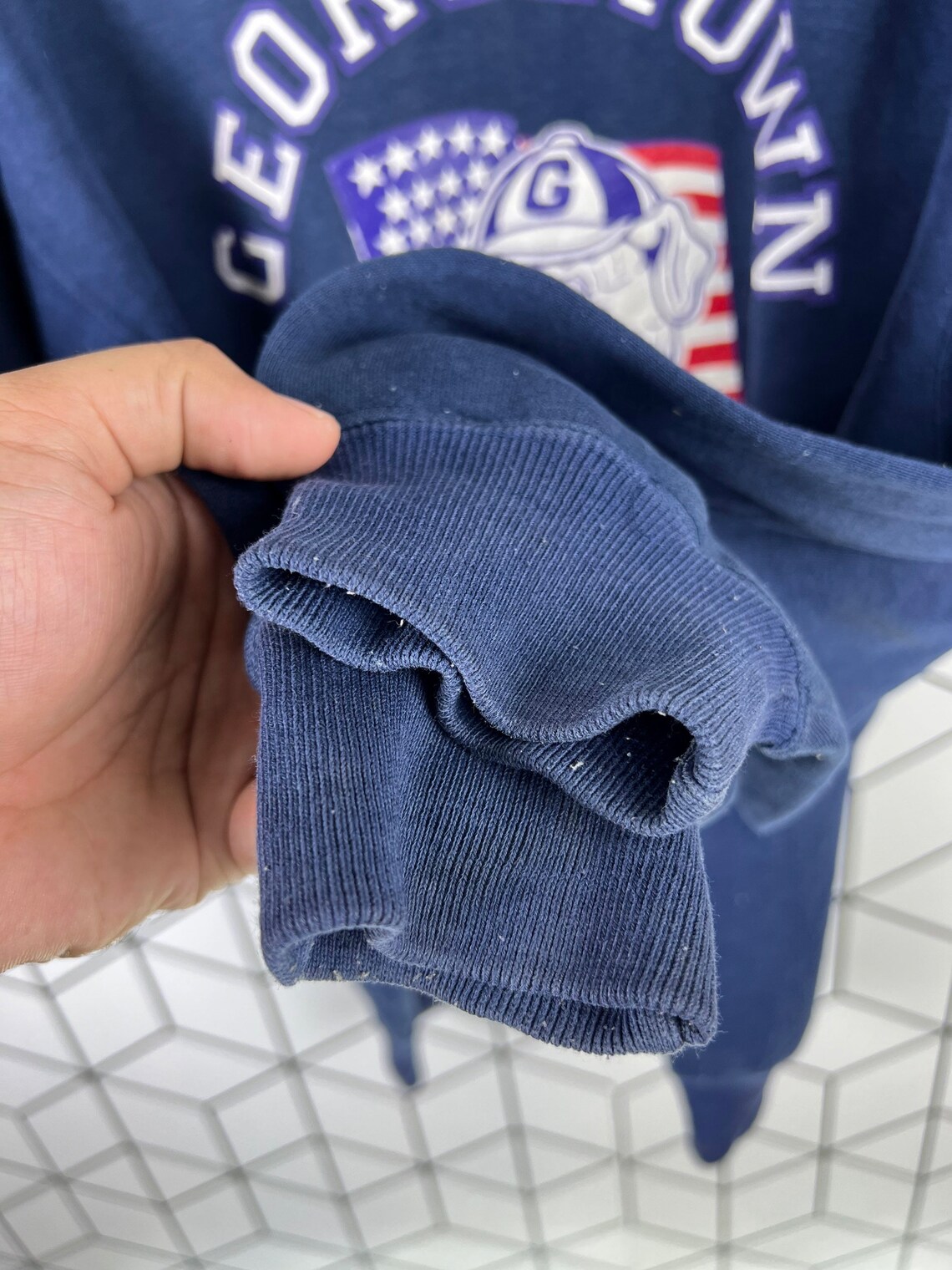 Vintage Us College Georgetown University Sweatshirt Big Print - Etsy