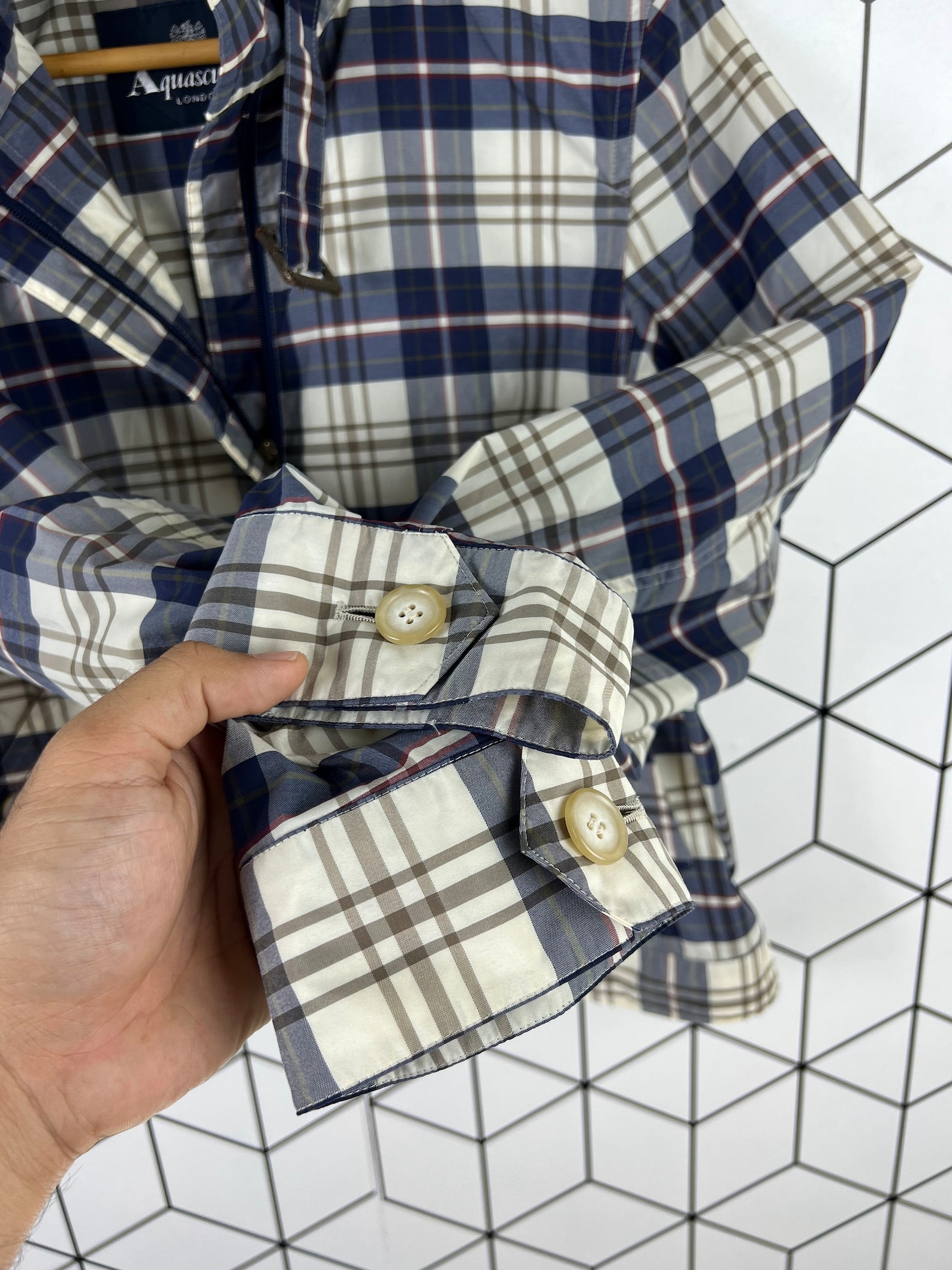 Vintage Aquascutum London Checkered Light Crop Jacket - Etsy