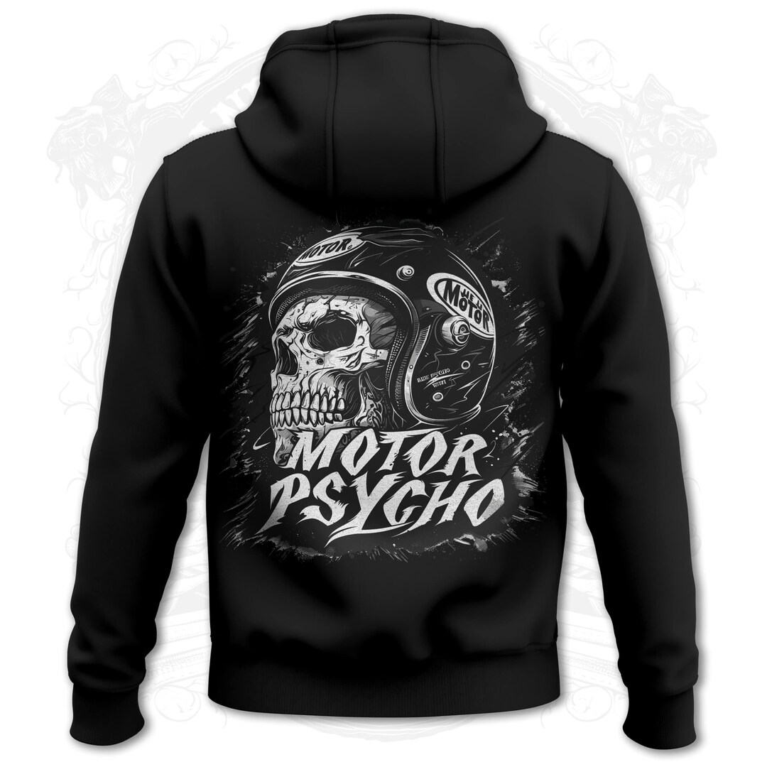 Motor Psycho 3 Men's Motorcycle Art Hoodie - Etsy