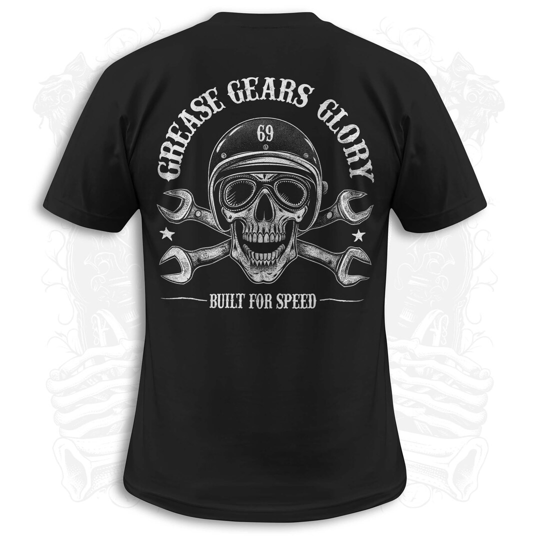 Grease Gears Glory Men's Rockabilly T-shirt - Etsy