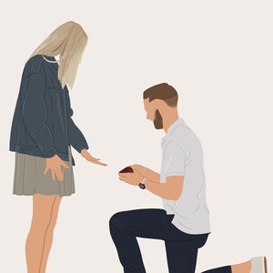 Flat Vector No Face, Digital, Couple Portrait, Vector Art, Cartoon ...