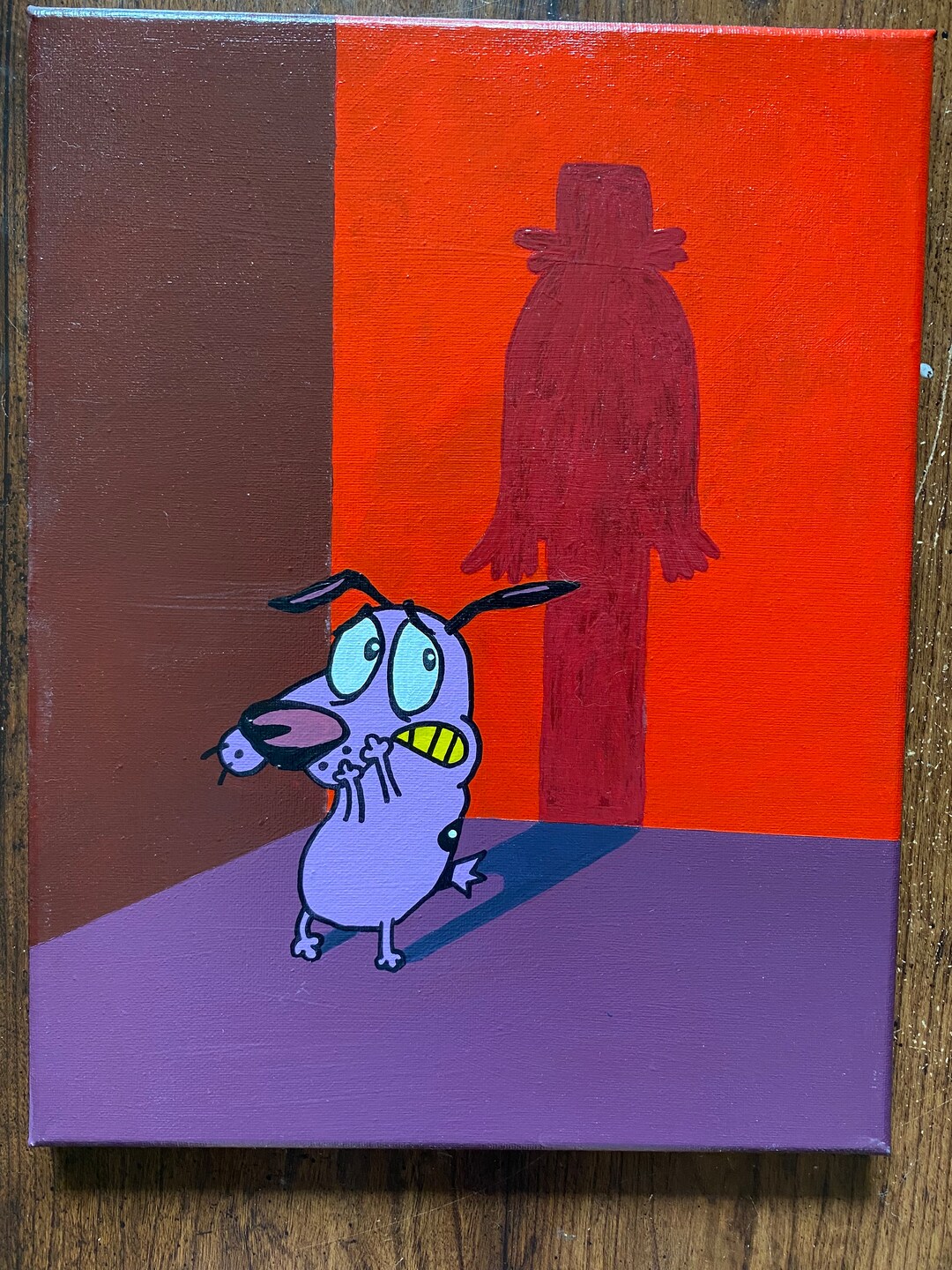 Courage the Cowardly Dog Painting - Etsy