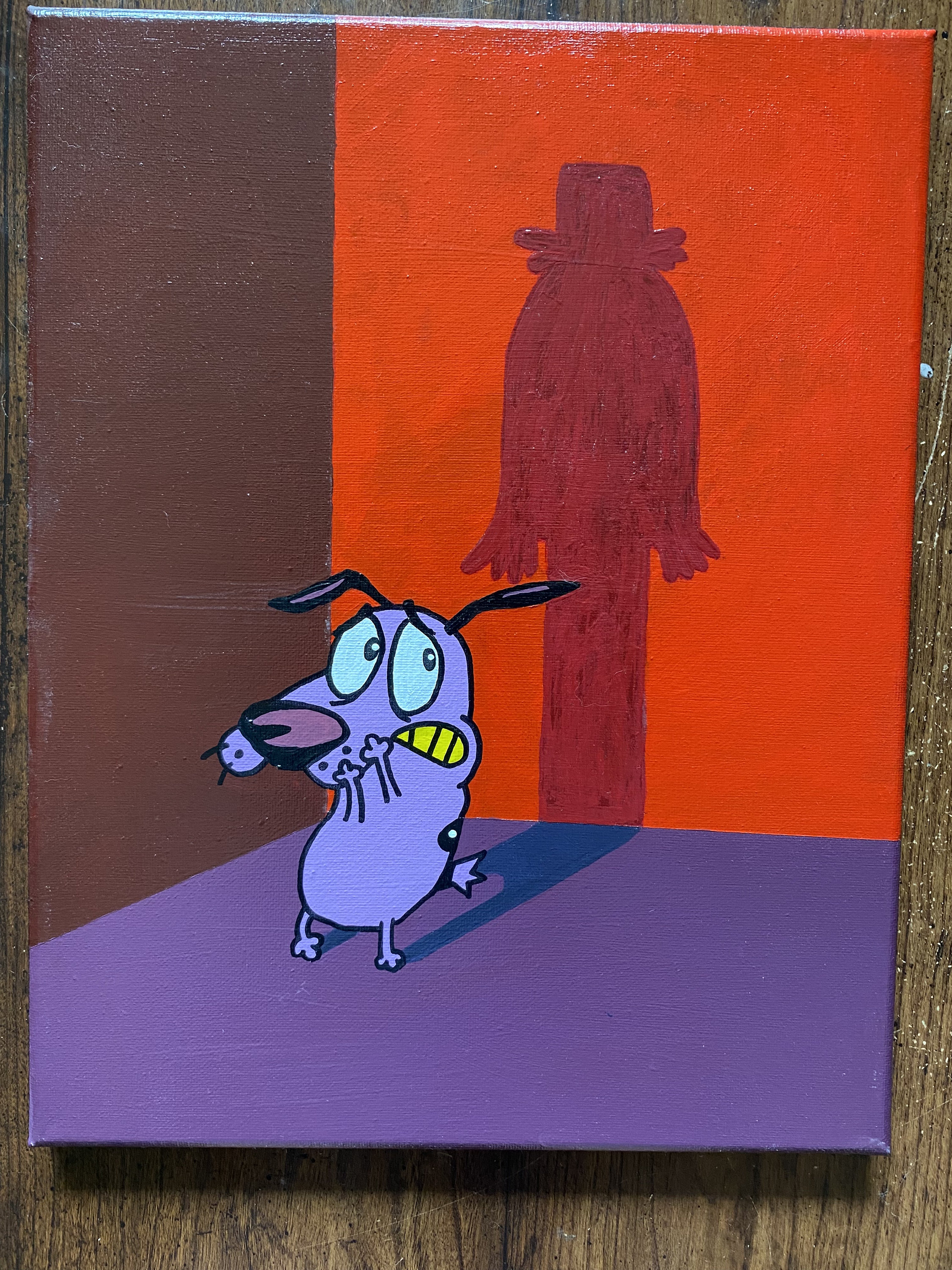 Courage the Cowardly Dog Painting - Etsy