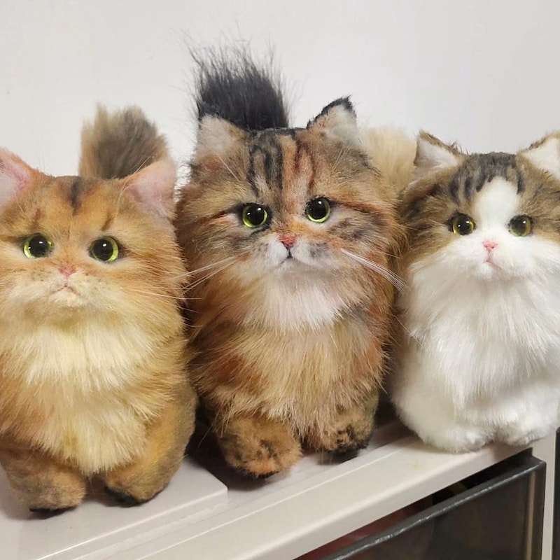 Realistic Plush Cat - Etsy