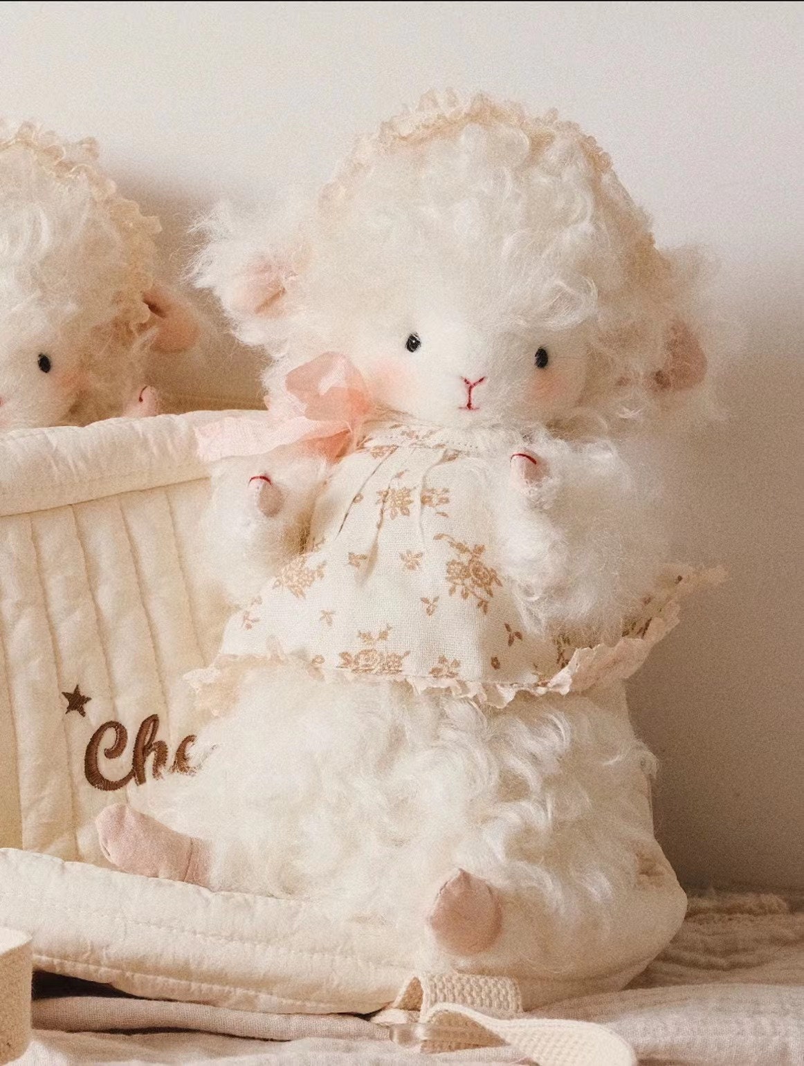 Handmade Sheep Art Doll, Art Doll, Realistic Sheep Toy, Soft Plush ...