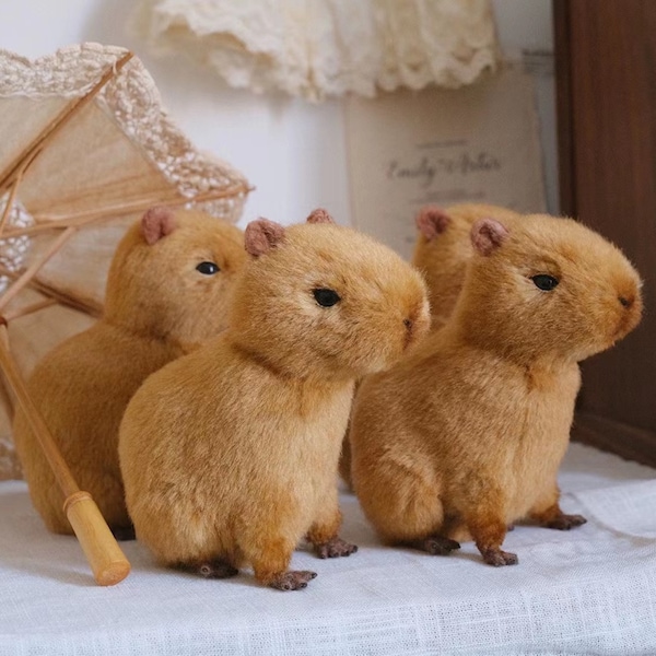 Stuffed Capybara Plush - Etsy