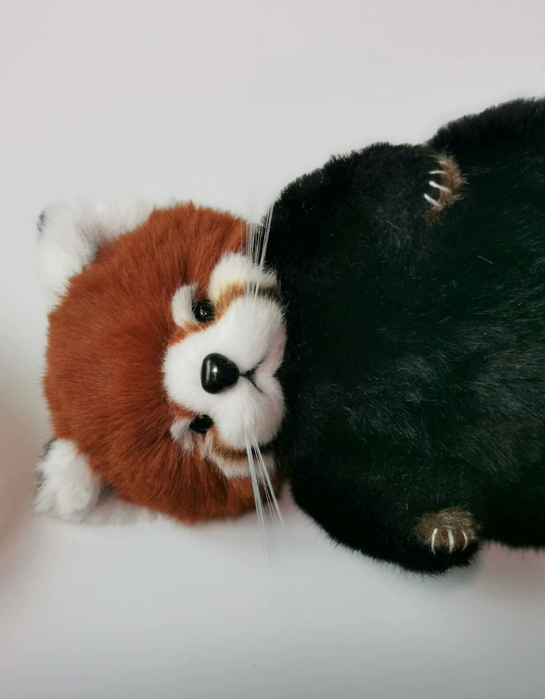 Handmade Red Panda Art Doll: Poseable Gift Toy - Etsy