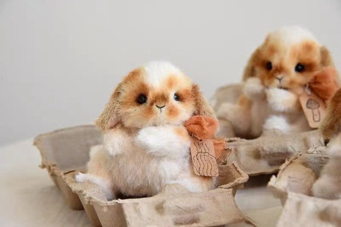 Bunny Kit DIY Stuffed Animal DIY Crafts Poseable Rabbit - Etsy