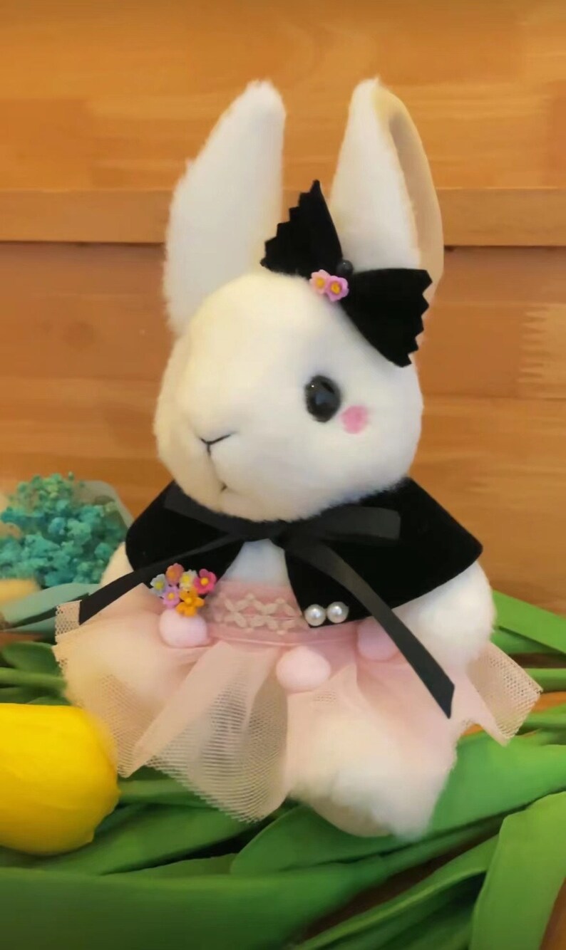 Little Miss Bunny, Handmade Poseable Rabbit, Handmade Joint Bunny ...