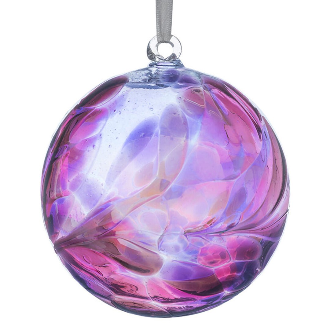 Sienna Glass Friendship Ball Amethyst/ Friendship Gift - Etsy