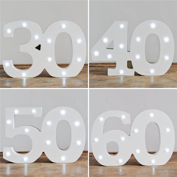 Light up Numbers - Etsy UK