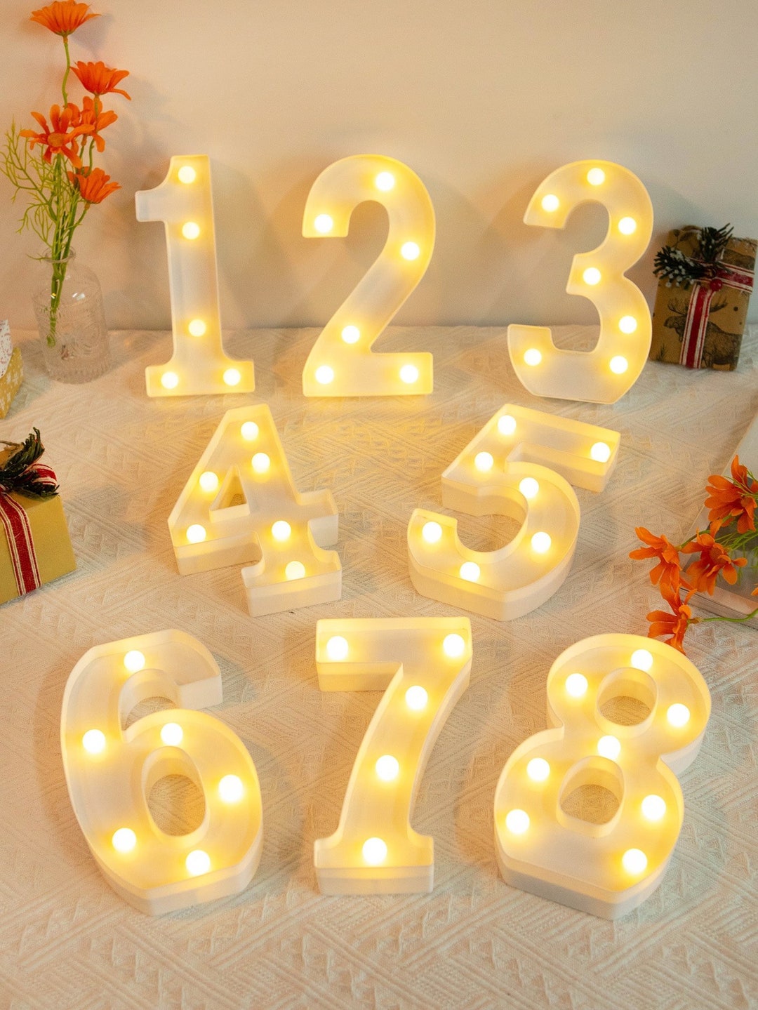 LED Number Lights / Party Decoration / Birthday - Etsy UK