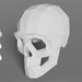 Skeleton Skull Papercraft Template in SVG, PDF, DXF Formats, Make the ...