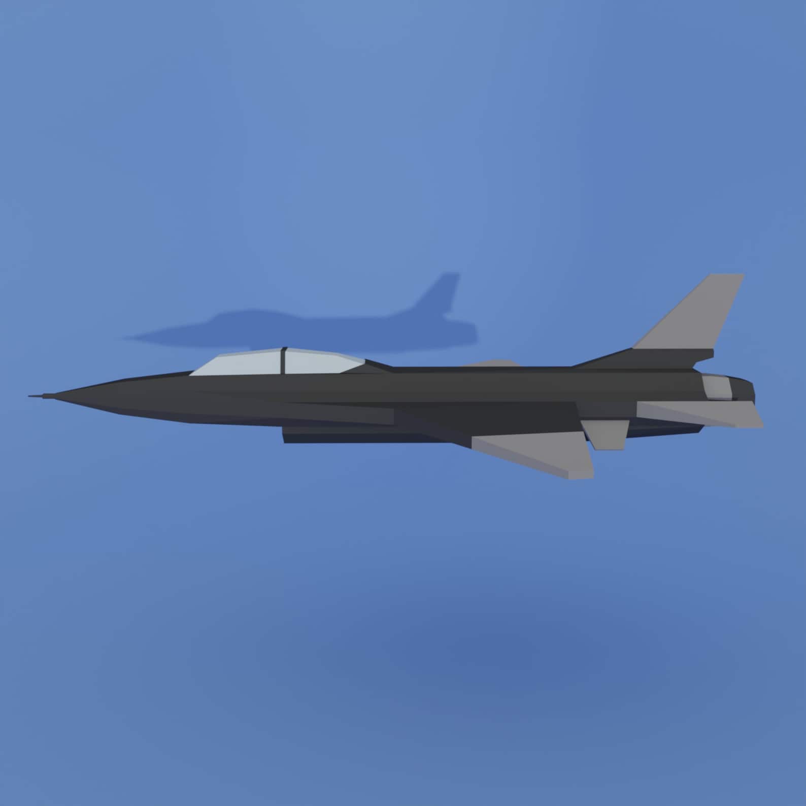 Fighter Aircraft F-16 Papercraft Model Low Poly Jet Miniature - Etsy