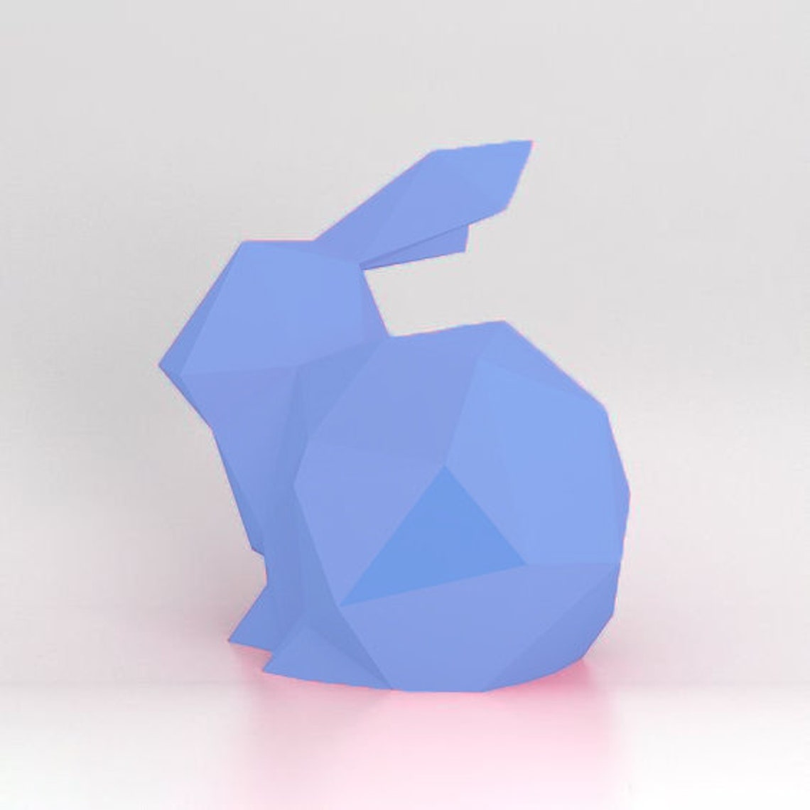 Little Rabbit Papercraft in PDF, JPG & SVG Format Diy, Rabbit Template ...