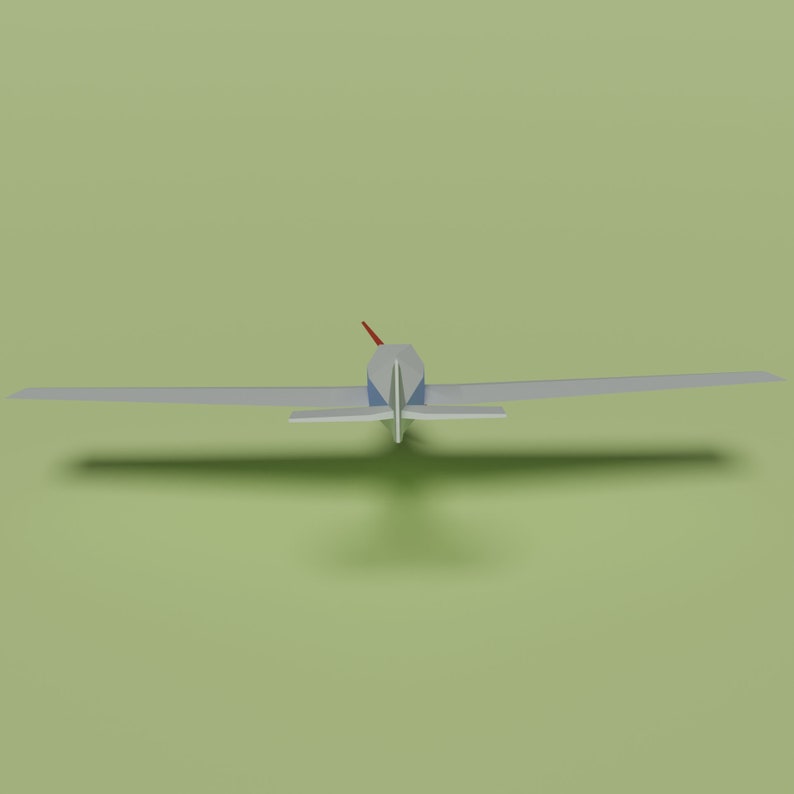 Airplane Papercraft Template in SVG PDF & DXF Formats - Etsy UK