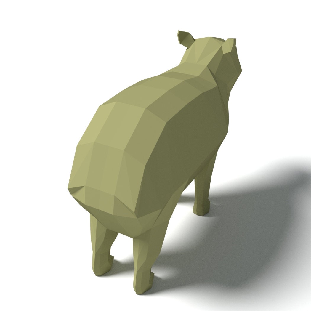 Capybara Papercraft Template in SVG DXF PDF Formats Make - Etsy Israel