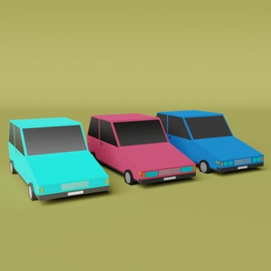 Paper Toy Cars for Kids in Papercraft Technique, Print, Cut and Glue - Etsy