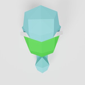 Squirtle Pokemon Papercraft Template in SVG, PDF, DXF Formats, Make and ...