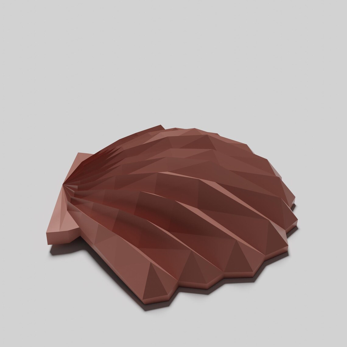 Seashell Papercraft Template, 3D Low Poly Model (SVG, DXF, PDF) - Etsy